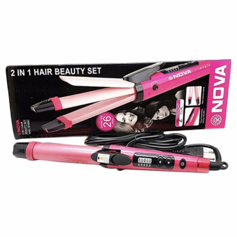 Jual Catokan Rambut NOVA 2 in 1 Hair Beauty Set Curly & Straightening Big / Ukuran Besar ...