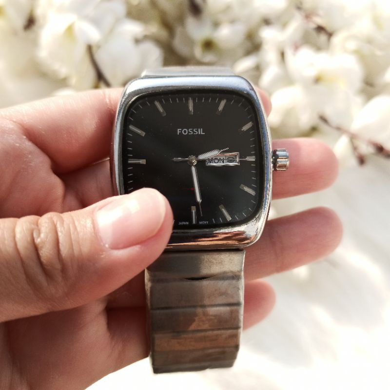 Jual JAM TANGAN PETAK SEGI 4 PRIA UNISEX | Shopee Indonesia