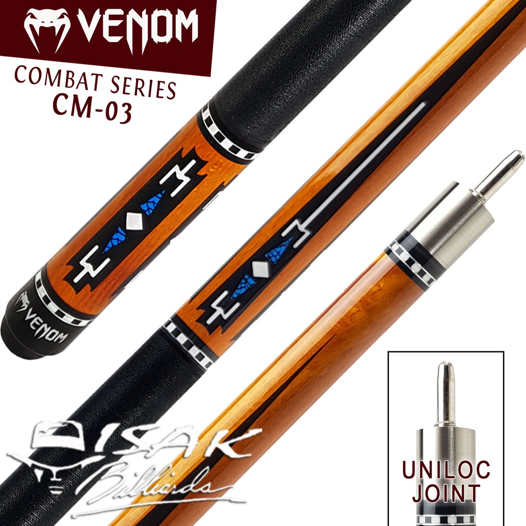Jual Venom Pool Cue CM-03 - Combat Uniloc Series Billiard Stick Stik ...