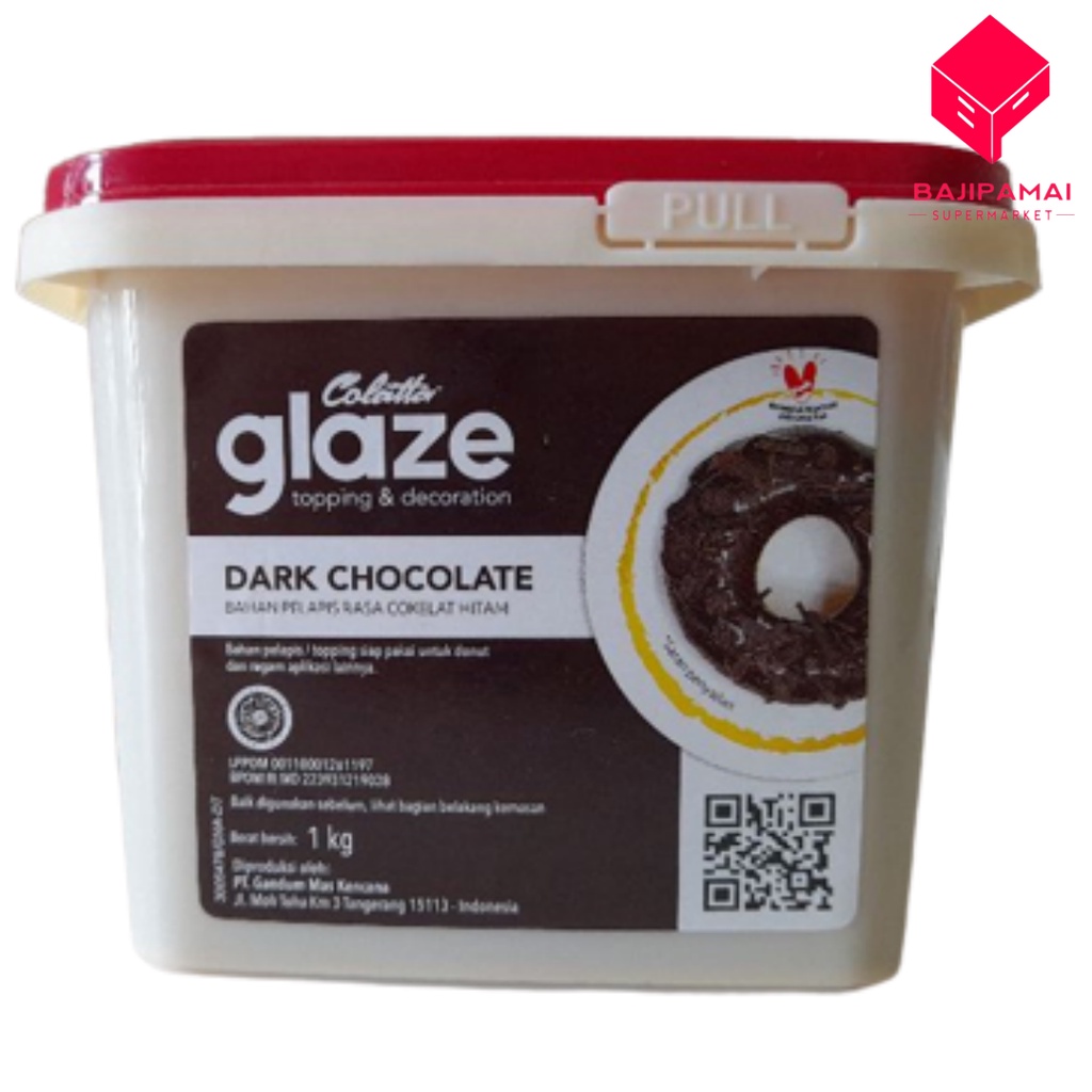 Jual Colatta glaze topping & decoration dark chocolate uk 1kg | Shopee ...