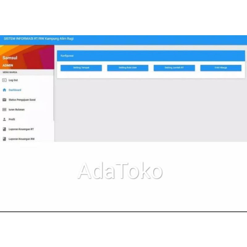 Jual Aplikasi RT/RW Menggunakan Codeigniter dan mysql | Shopee Indonesia