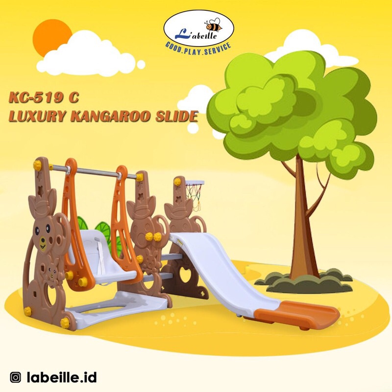 Jual Bunny Slide with swing ayunan perosotan anak rumah rumahan ...