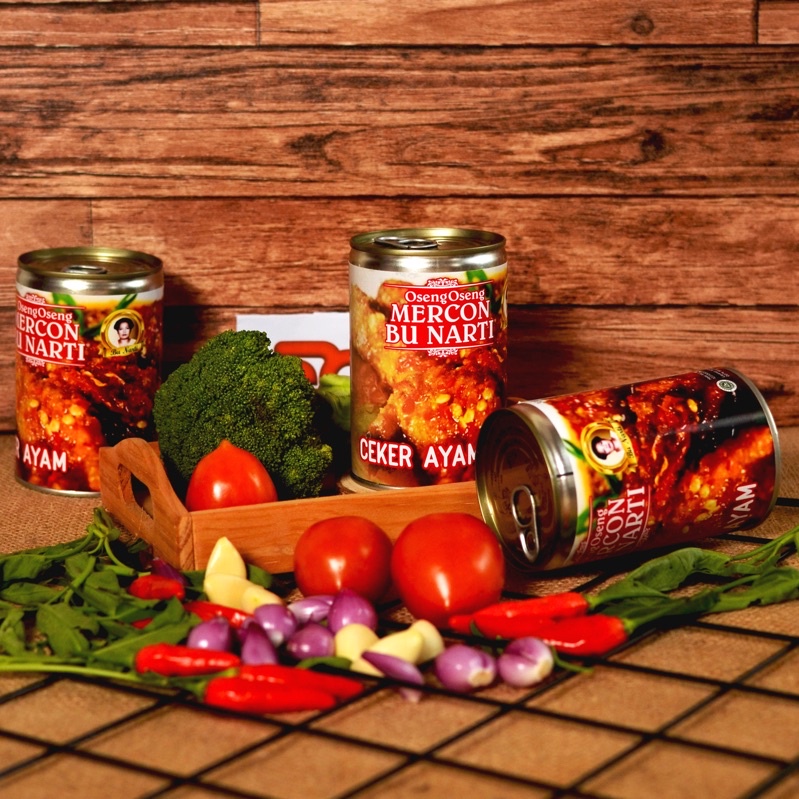 Jual Oseng Mercon Bu Narti Kaleng Asli Jogja (Free Bubblewrap dan ...