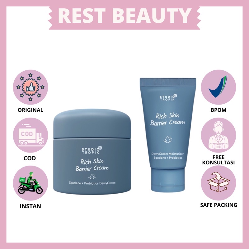 Jual STUDIO TROPIK - Rich Skin Barrier Cream Biru | Shopee Indonesia