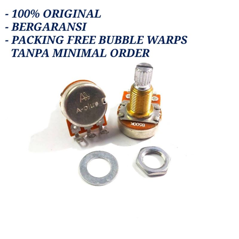 Jual potensio gitar & bass A plus pro 250K 500K original A500K B500K A250K B250K A25K potensio ...