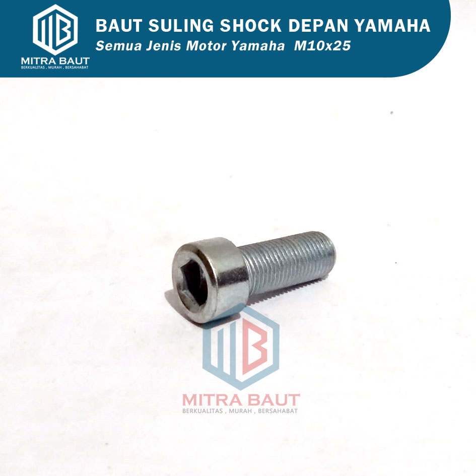 Jual Baut Shock Suling Depan Yamaha M10x25/ Baut Shock Depan Yamaha ...