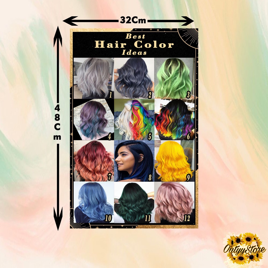 Jual Poster Model Potongan Rambut untuk Barbershop / Salon | Shopee ...