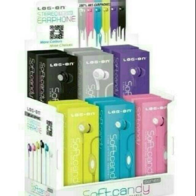 Jual Earphone log on soft candy Lo-HF500 | Shopee Indonesia