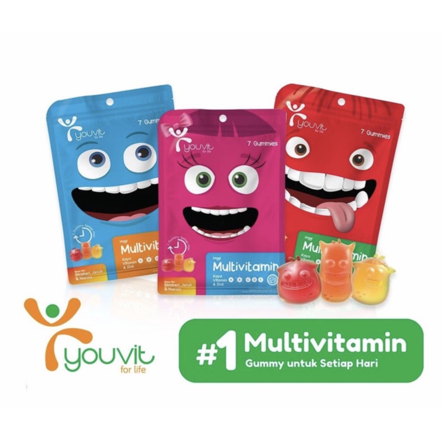 Jual Youvit Multivitamin Sachet 7 Gummy | Shopee Indonesia