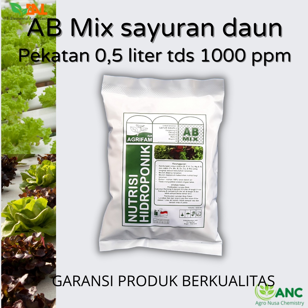 Jual Nutrisi AB mix Hidroponik Pekatan ABmix 500 ml | Shopee Indonesia