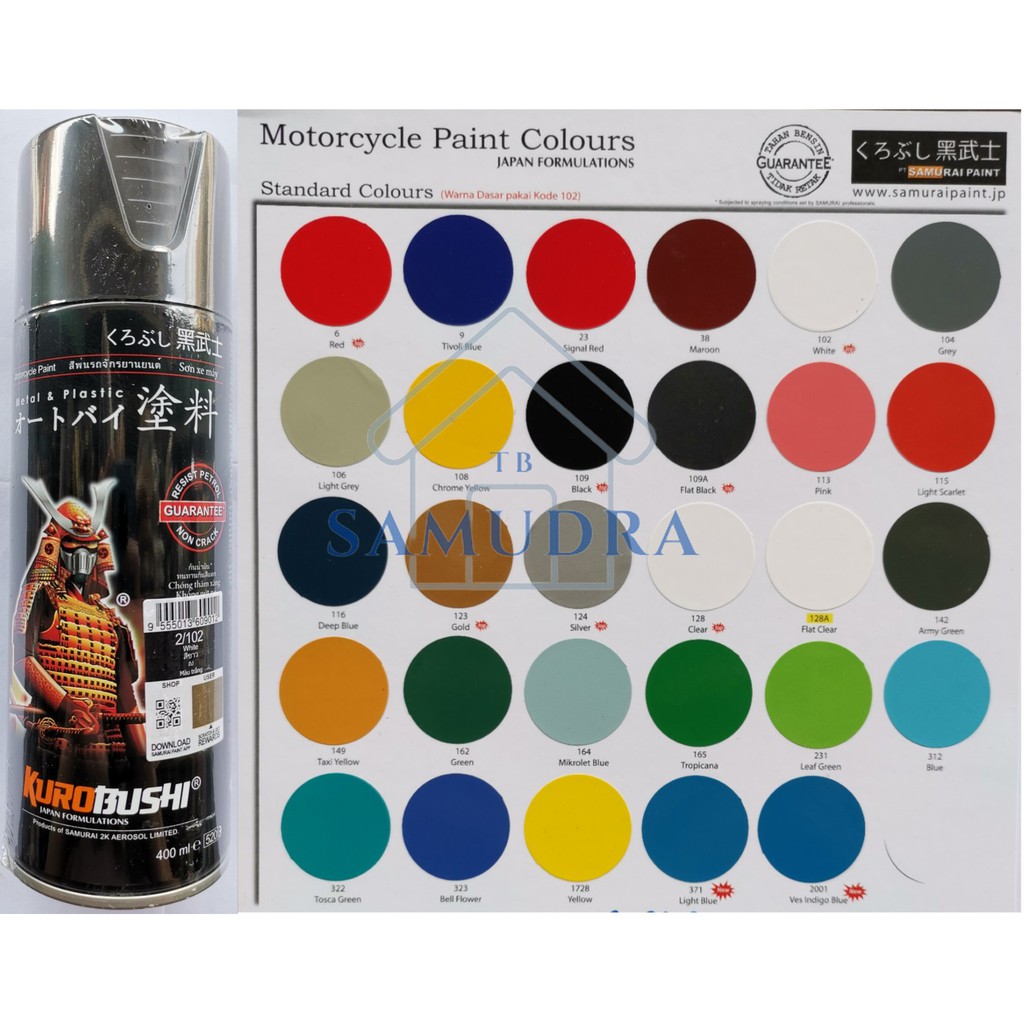 Jual Pilok Samurai Paint Cat Semprot Aerosol Premium Cat Dasar Asli ...