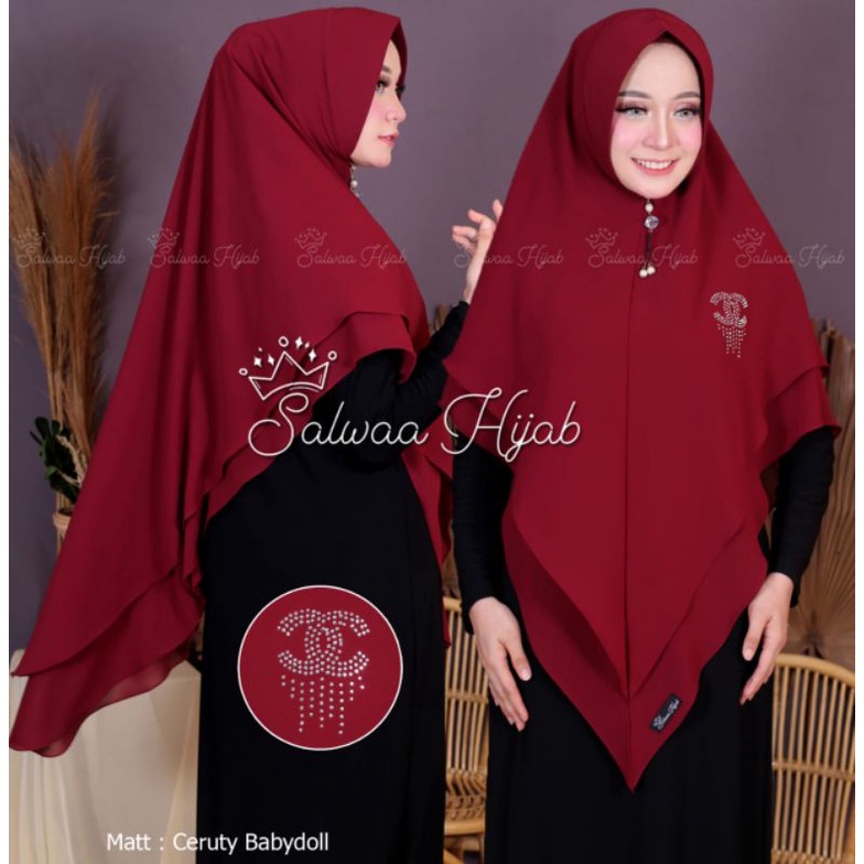 Jual KIMAR SWAROSKY 2LYR JUMBO PSYET MUTIARA/HIJAB LV 2LYAR JUMBO ...