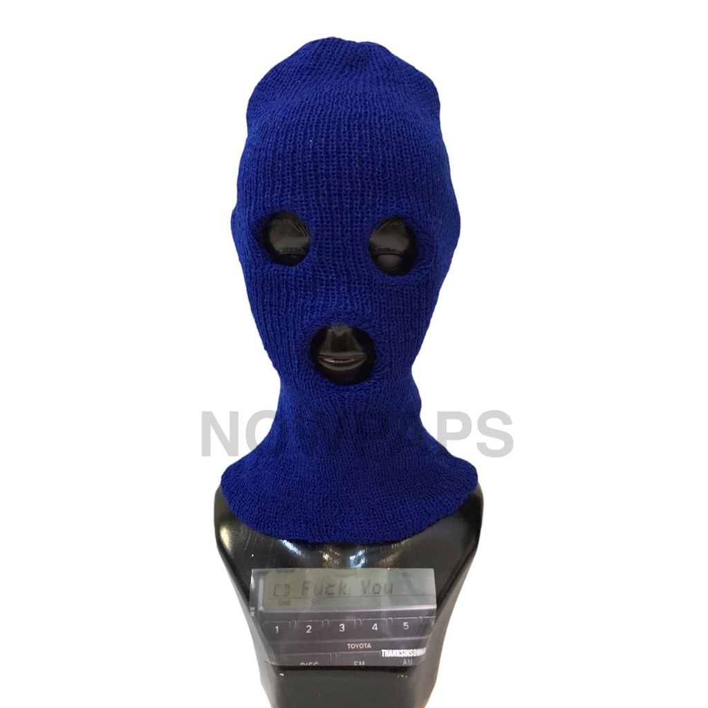 Jual Masker Full Face polos balaclava Hangat 3 Lubang.beanie hat topeng ...