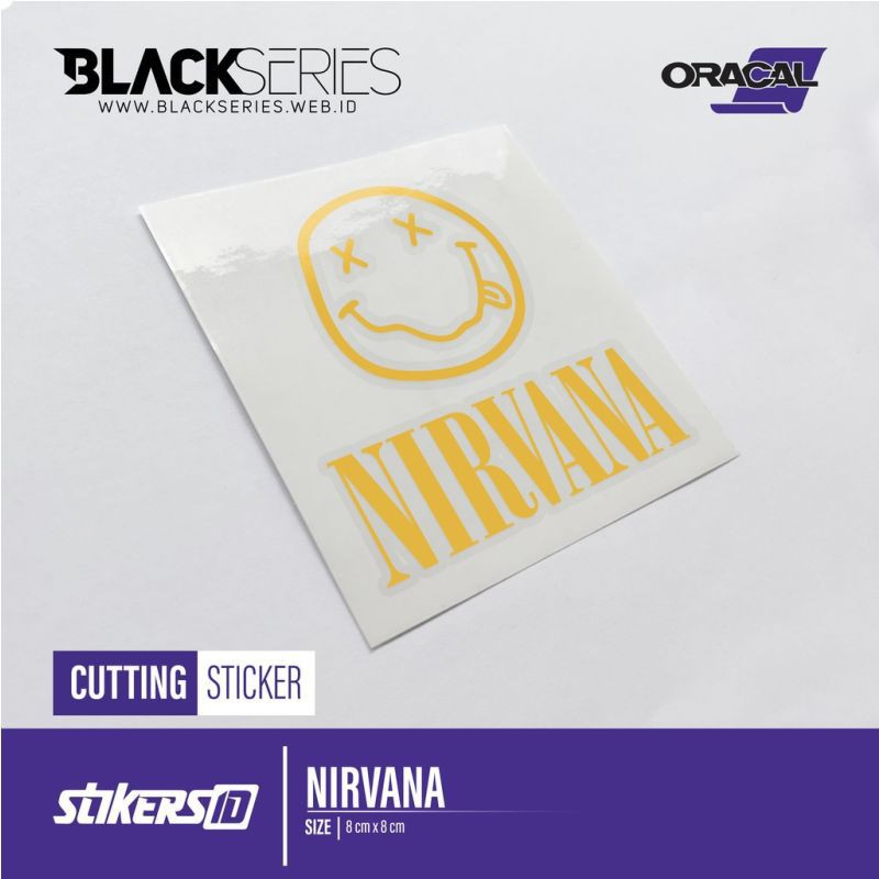 Jual Cutting Sticker Musik Nirvana | Stiker Nirvana | Stiker Music ...