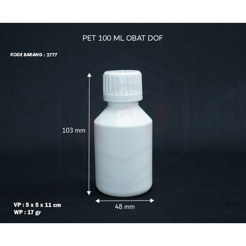 Jual Botol Pestisida 100 Ml Putih /Botol 100 Ml Putih /Botol Obat ...