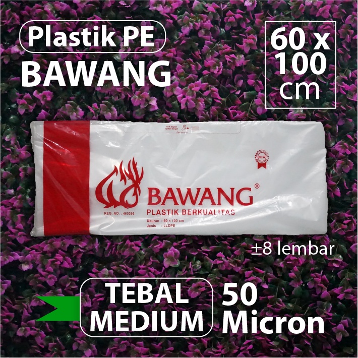 Jual Kantong Plastik PE 60 x 100 cm - 50 micron - Cap Bawang | Shopee ...