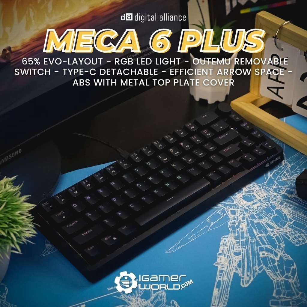 Jual Digital Alliance Meca 6 Plus 65% RGB Knob Mechanical Gaming ...