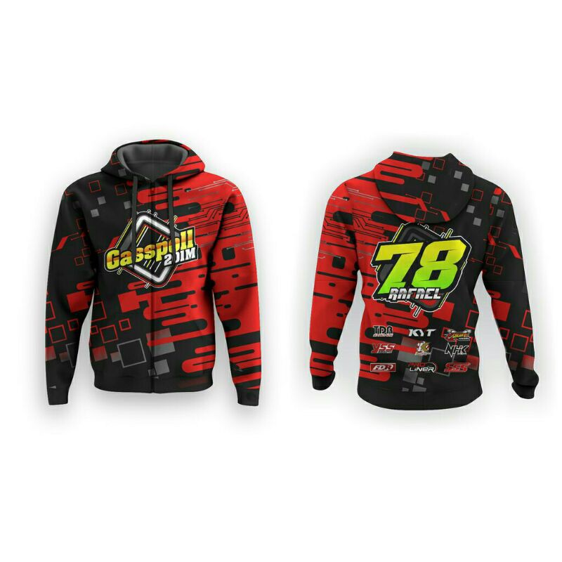 Jual Jaket Racing Nama dan Logo Fullprint (Custom) | Shopee Indonesia