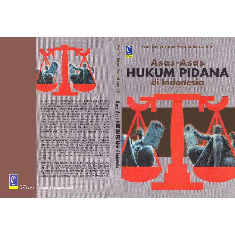 Jual ASAS - ASAS HUKUM PIDANA DI INDONESIA ( Prof. Dr. Wirjono Prodjodikoro ) | Shopee Indonesia