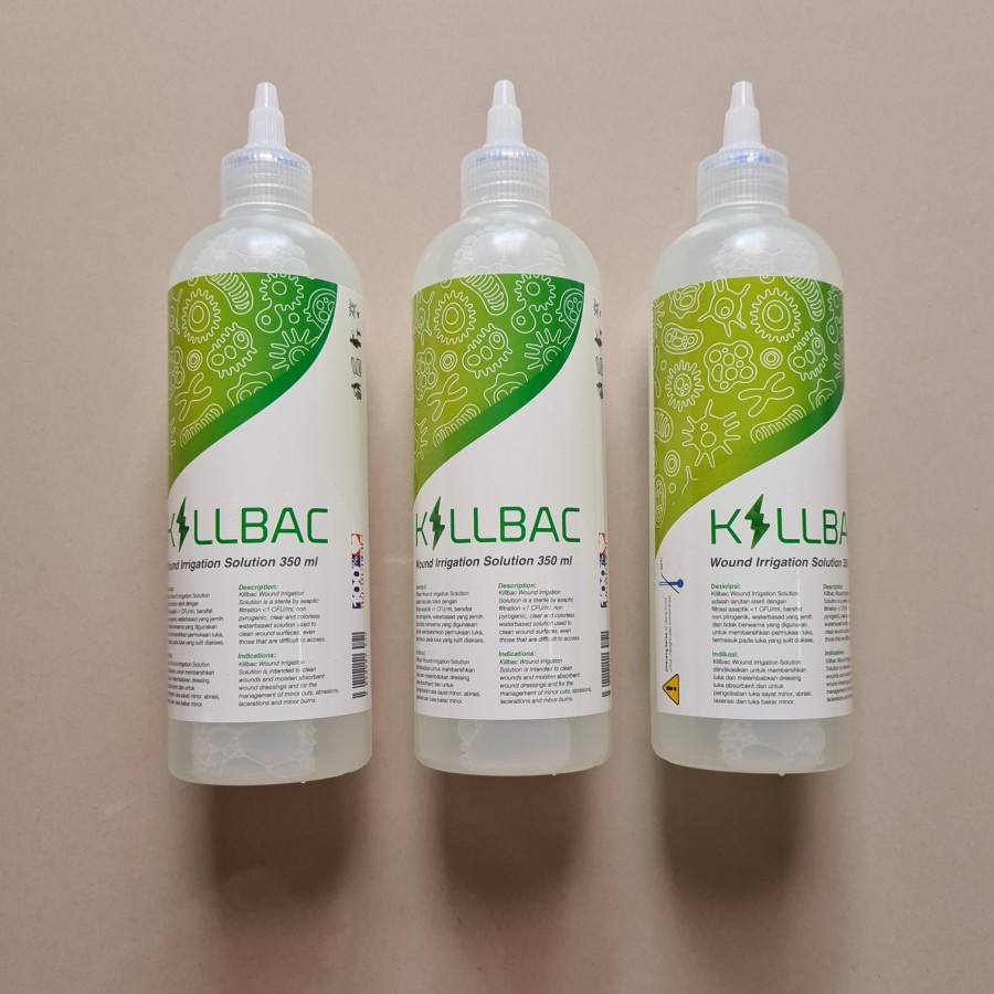 Jual KILLBAC 350Ml Pembesih Luka Cairan Pencuci Luka Wound Irrigation ...