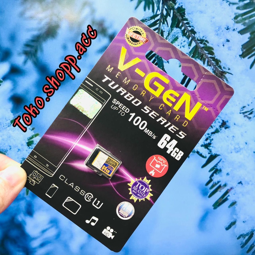 Jual PROMO VGEN Micro SD 8GB/ 16Gg/ 32GB/ 64GB/ 128GB/ A1 V-GeN Turbo ...