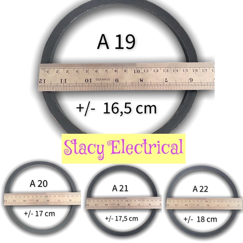 Jual Van Belt Mesin Cuci A19-A34 / A22,5 - A33,5 Semua Ukuran | Shopee ...