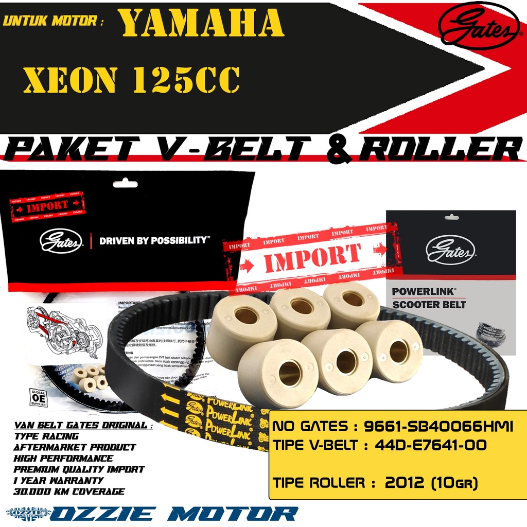Jual VAN BELT GATES VANBELT V BELT VBELT V-BELT GATES POWERLINK YAMAHA ...