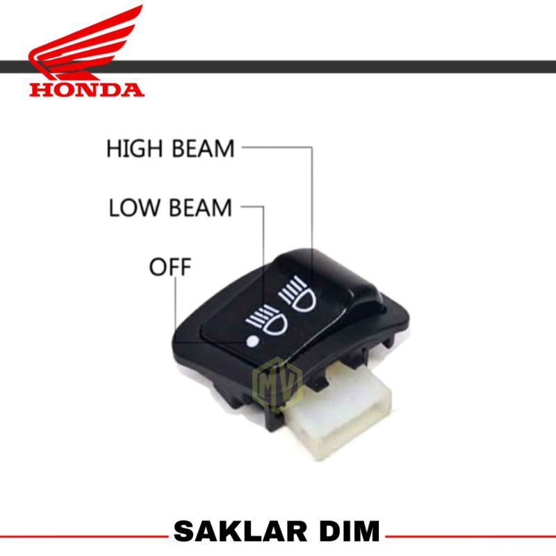 Jual SAKLAR DIM TOMBOL ON OFF HONDA SAKLAR 3 FUNGSI MOTOR HONDA SAKLAR ...