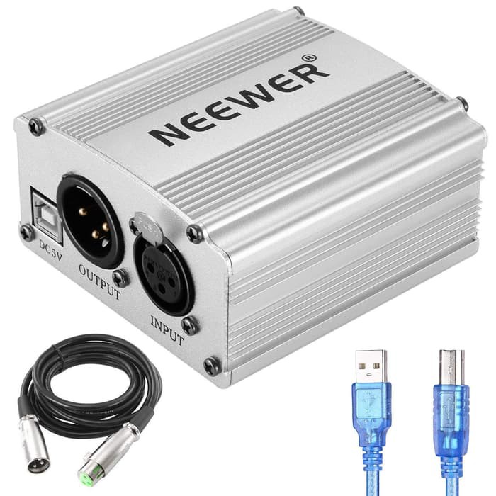 Jual Power Supply NEEWER 1-channel 46v PHANTOM with 5 feet USB Cble ...