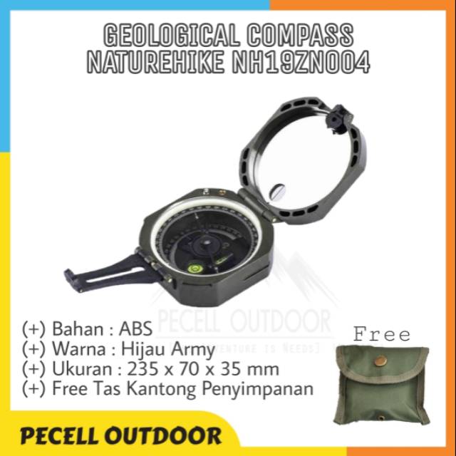 Jual Geological Compass Kompas Geologi Survival Kit Outdoor Sport ...