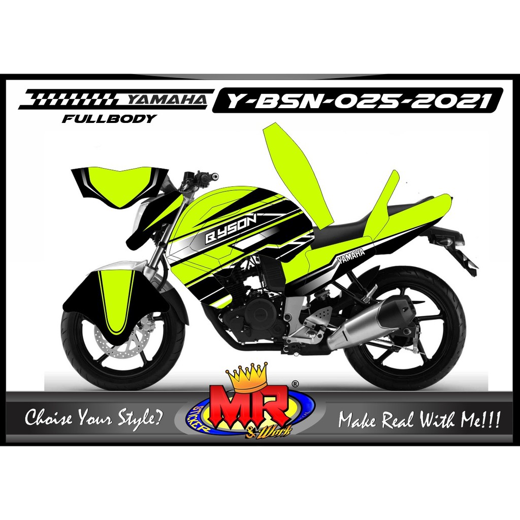 Jual Decal Stiker FullBody Motor Yamaha Byson Decal Body Motor Custom ...