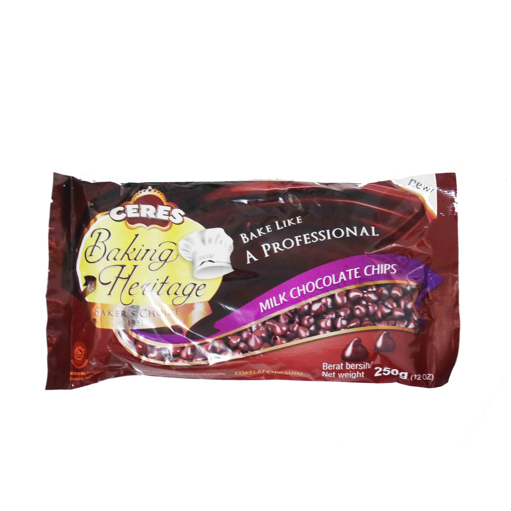 Jual CERES BAKING HERITAGE CHOCO CHIPS 250 GRAM ( DARK CHIPS & CANDY ...