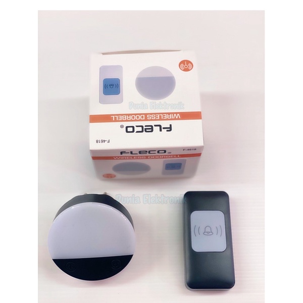 Jual Bel FLECO F-4618 Doorbell Fleco wirelles | Shopee Indonesia