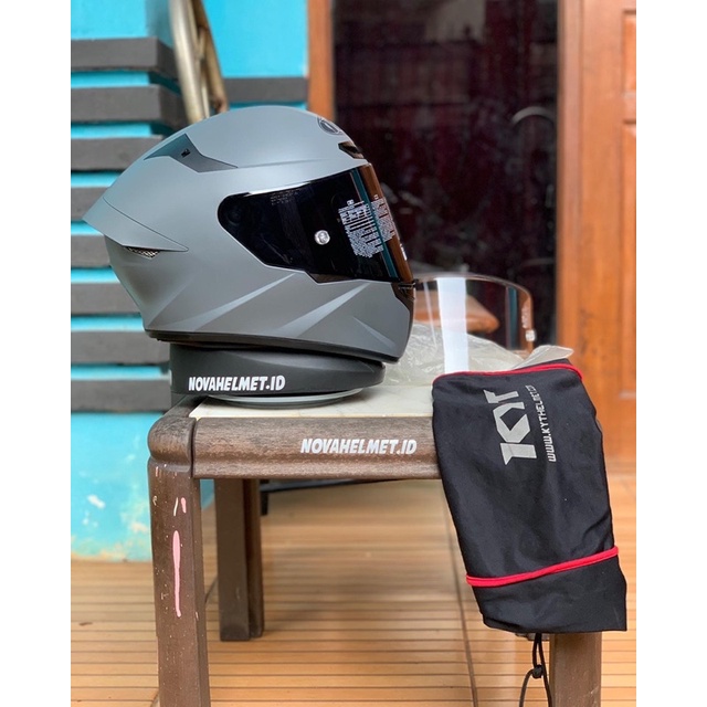 Jual HELM SECOND BEKAS KYT TT COURSE GORILLA GREY FULLFACE | Shopee ...