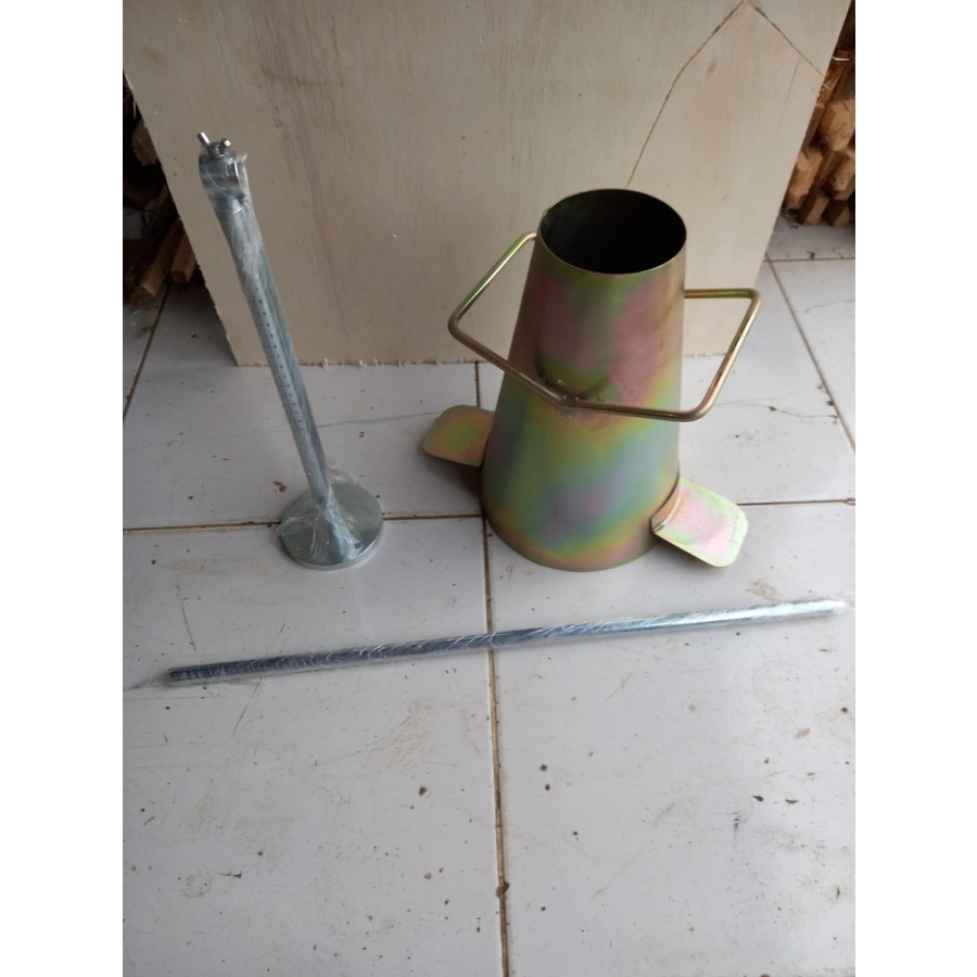 Jual Skala Slump test,tamping rod dan corong slump test | Shopee Indonesia