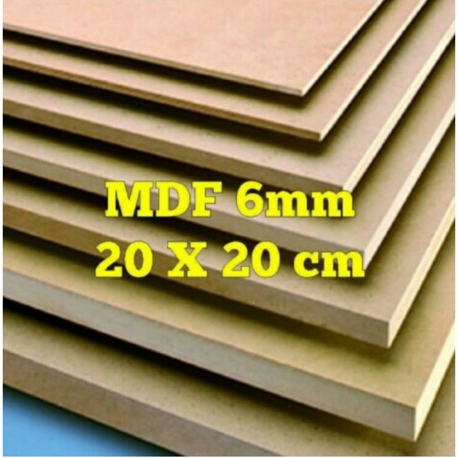 Jual Papan MDF 6mm Ukuran 20x20cm | Shopee Indonesia