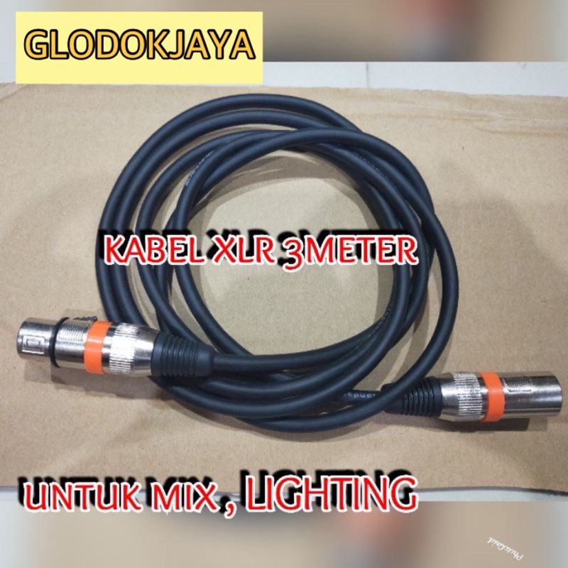 Jual KABEL PARLED MIXER LIGHTING XLR (PANJANG 3 METER) | Shopee Indonesia