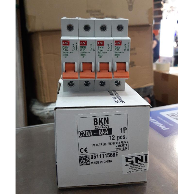 Jual LS MCB 1P 20A 6KA BKN 1P C20A | Shopee Indonesia