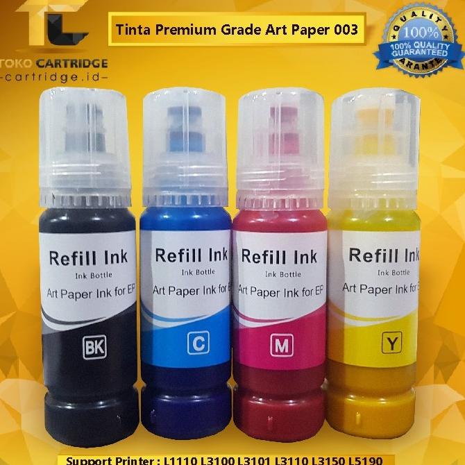 Jual Tinta Art Paper Premium Ink 003 Refill Printer Epson L1110 L3110 ...