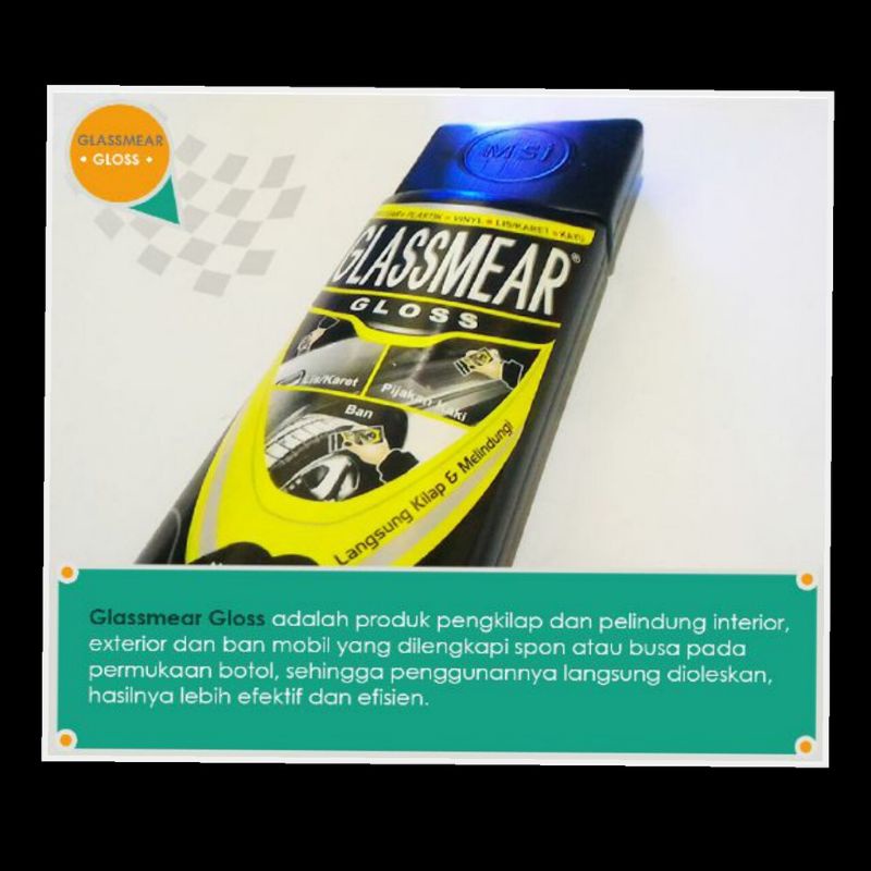Jual GLASSMEAR CAR GLASS CLEANER/ GLASSMEAR BODY CLEANER/ GLASSMEAR ...