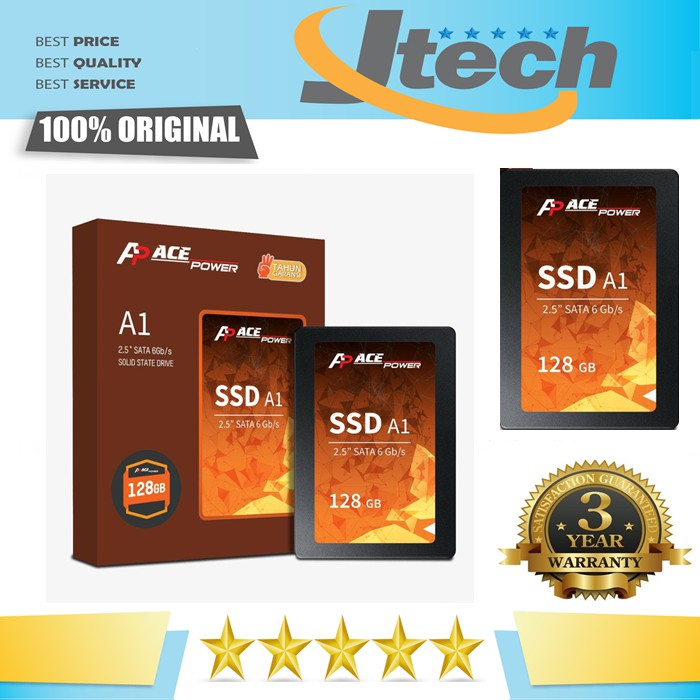 Jual SSD ACE POWER 128GB - SATA 2.5" - Garansi 3 Tahun | Shopee Indonesia