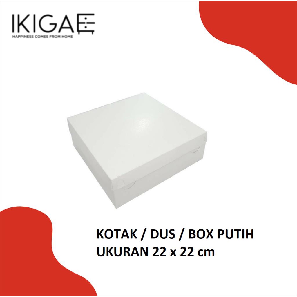Jual KOTAK / DUS / BOX PUTIH TEBAL UNTUK KUE / NASI ISI 5 PC | Shopee ...