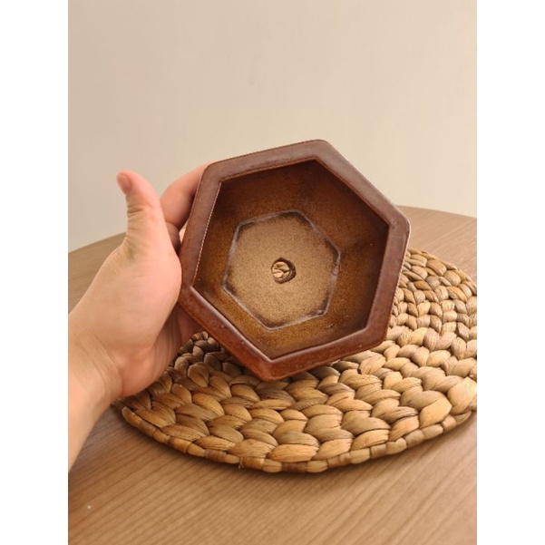 Jual Keramik/Vas Bonsai Limas Segi Enam | Shopee Indonesia