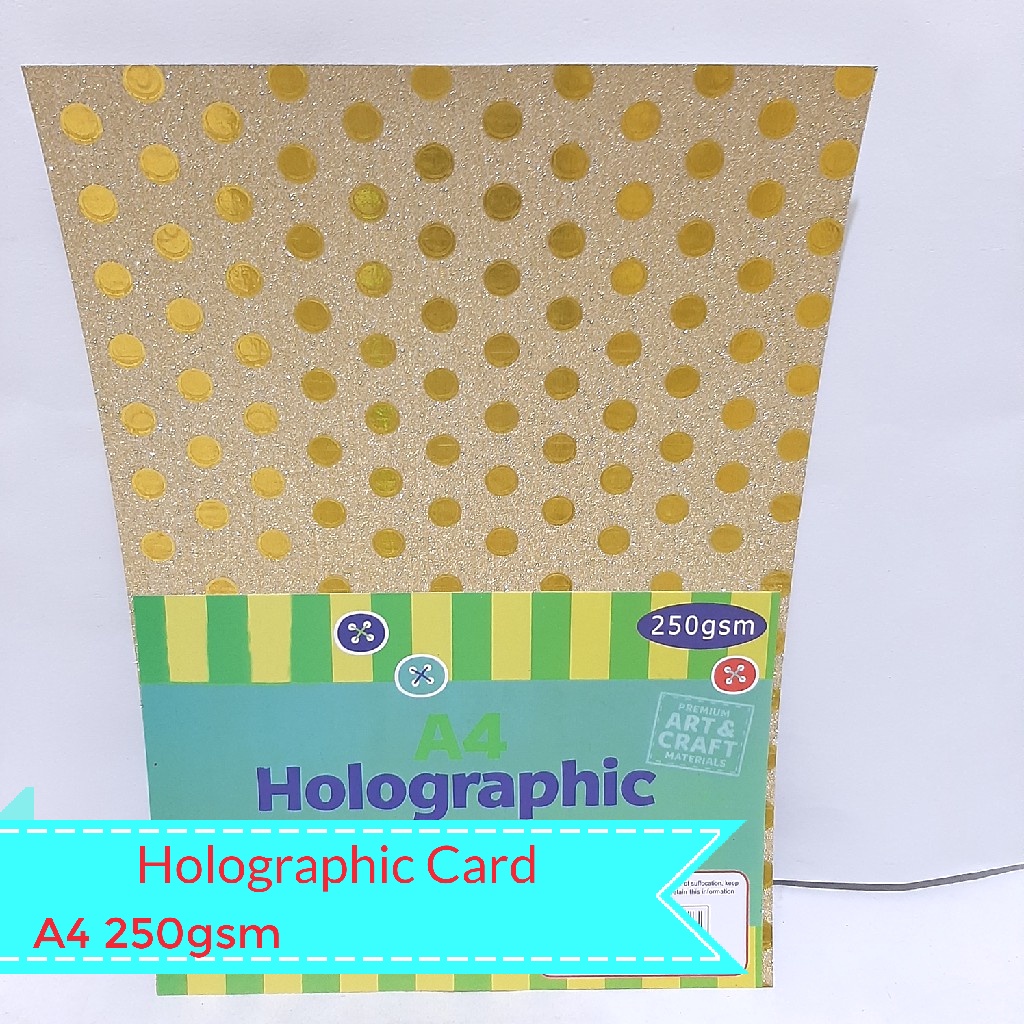 Jual Kertas Holographic Card Glitter Paper A4 250gsm | Shopee Indonesia