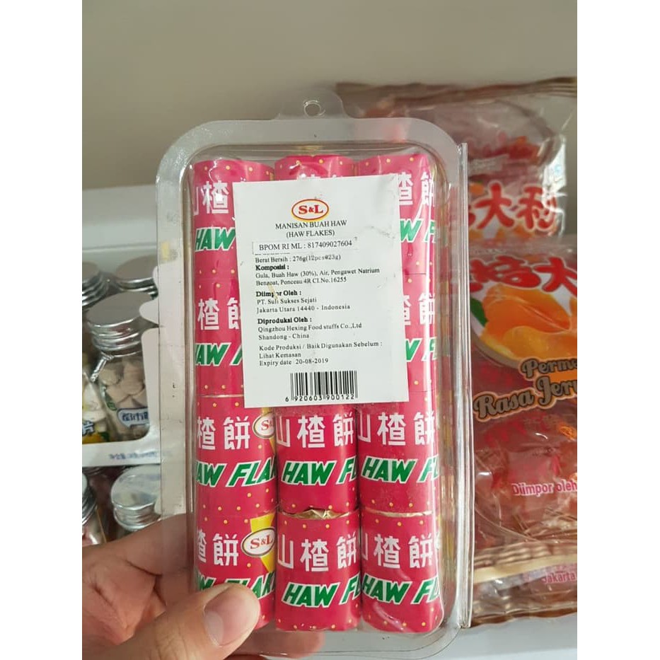 Jual Permen Sanca China Haw Flakes 276 Gr Isi 12 Manisan Buah HHR471 ...