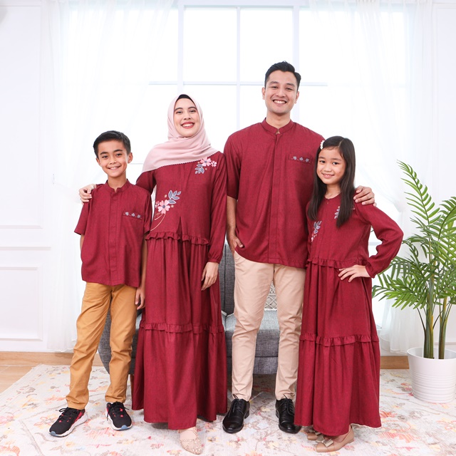 Jual JASMINE Family Set MAROON by Hagia Indonesia | Shopee Indonesia