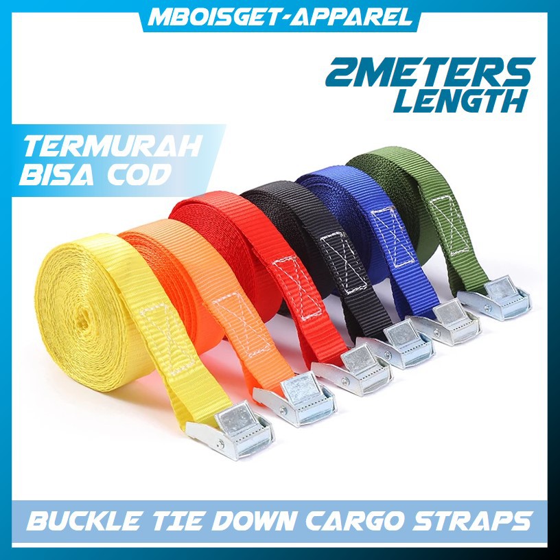 Jual MBOISGET -Tali Strap Pengikat Barang Tie Down Cargo Belt Rope 2 ...