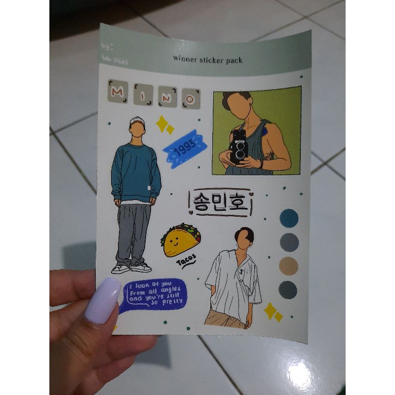 Jual Winner sticker (song mino,jinu,yoon,hoon) | Shopee Indonesia