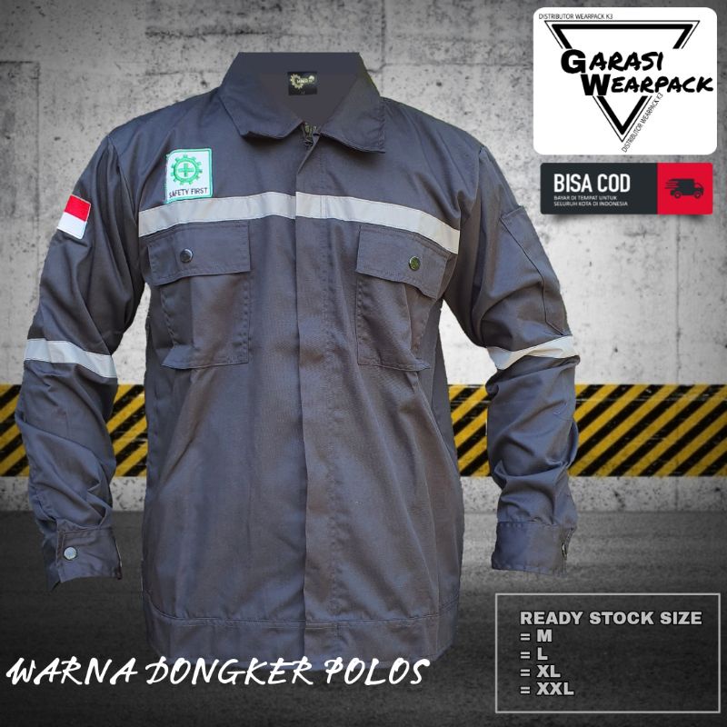 Jual wearpack safety /lengan panjang/APD K3 safety firs/ original real ...