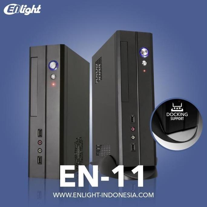 Jual enlight en-11 mini itx pc case include 150w psu casing en11 ...